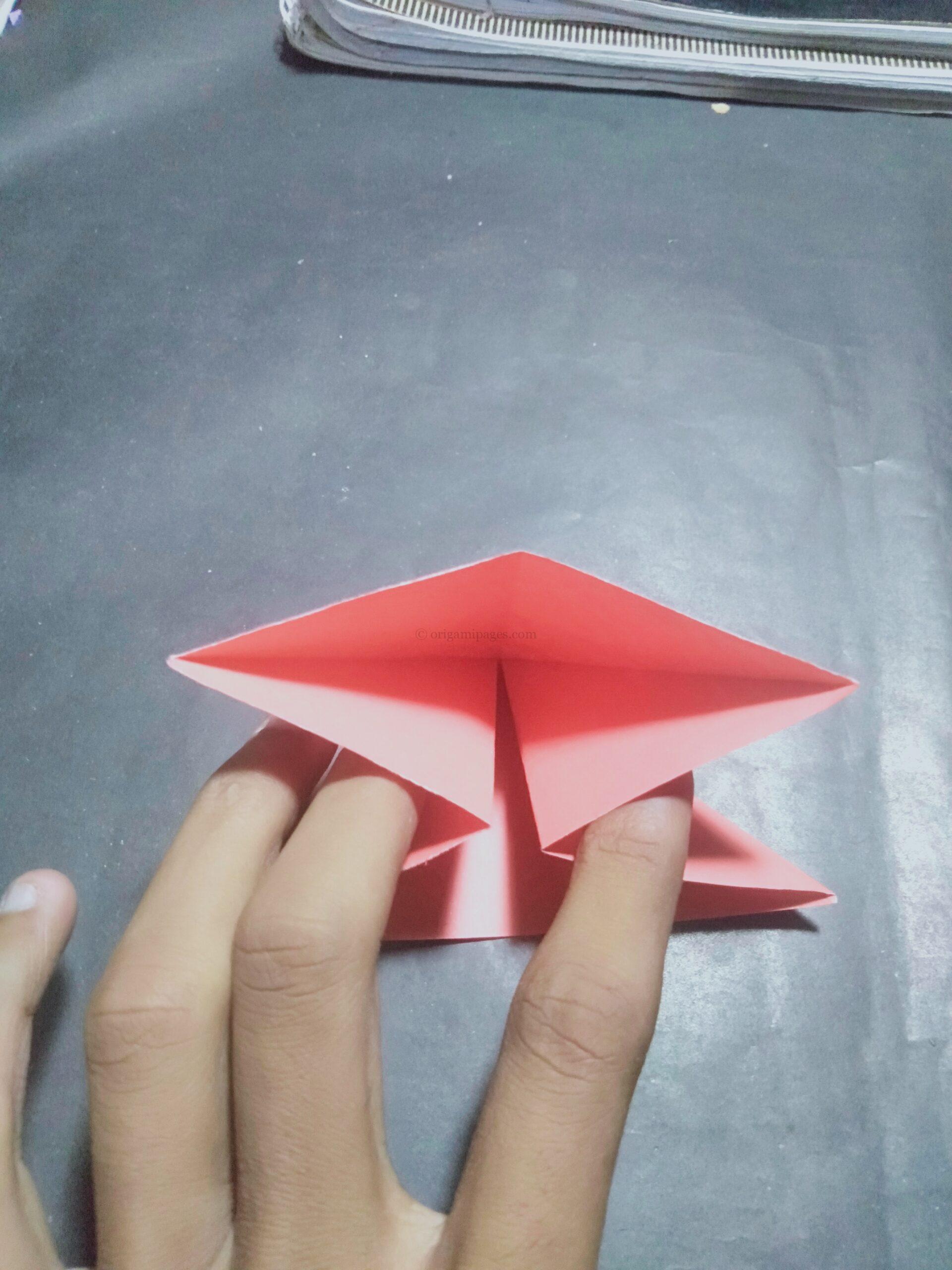 How To Make An Origami Corner Heart Step By Step.