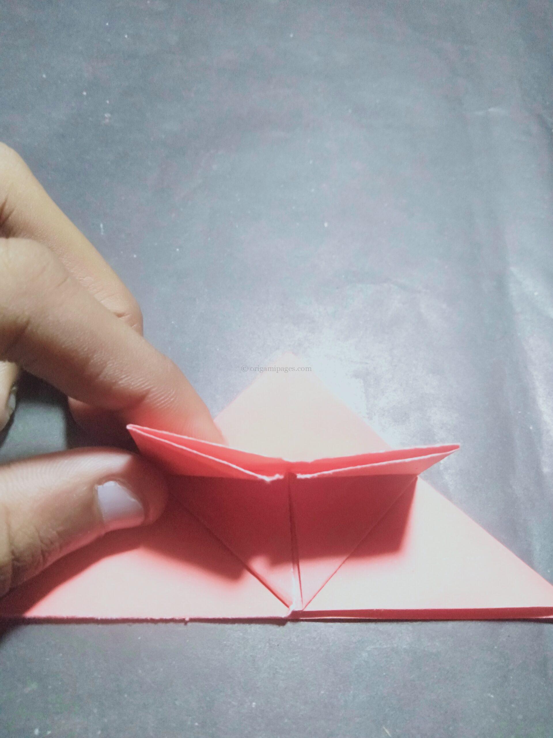 How To Make An Origami Corner Heart Step By Step.